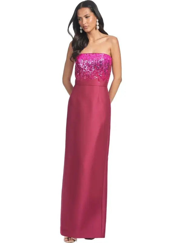 Sachin & Babi Phaedra Embellished Gown - Rhodolite