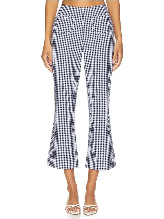 Frankies Bikinis Parlour Poplin Capri Pants - Multi
