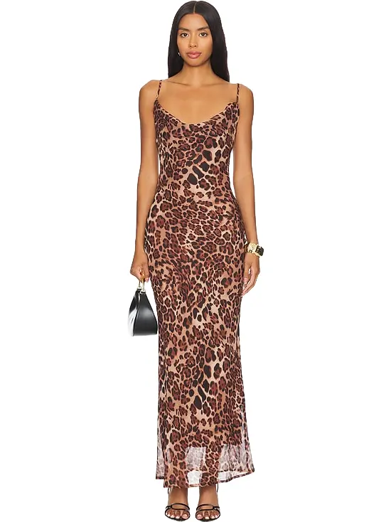 SNDYS Skin Maxi Dress - Leopard