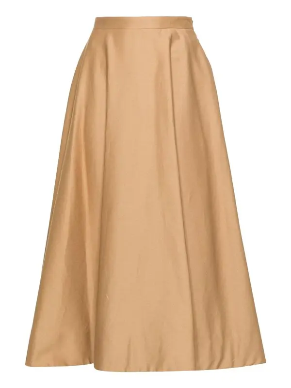 BLANCA VITA Gengy Midi Skirt - Neutrals