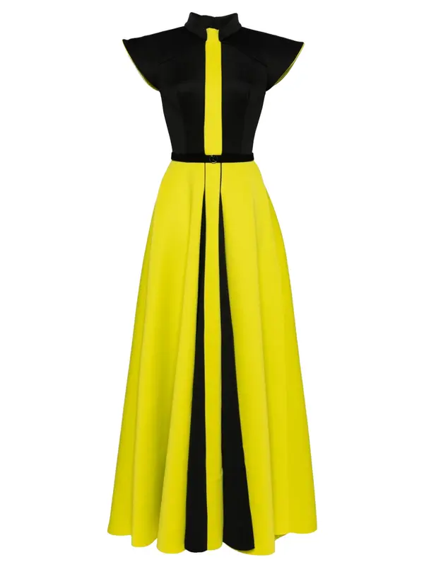 SAIID KOBEISY Neoprene Gown - Yellow