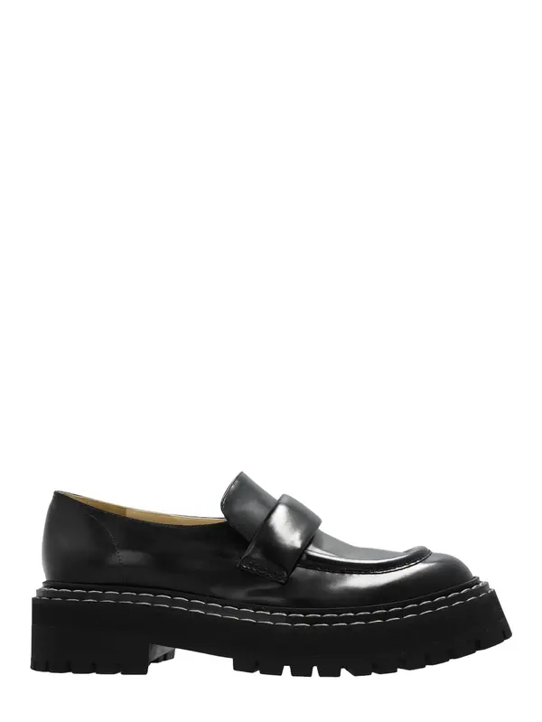 Proenza Schouler Lug-sole Leather Loafers - Black