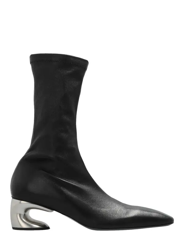 JIL SANDER 60mm Contrast-heel Ankle Boots - Black
