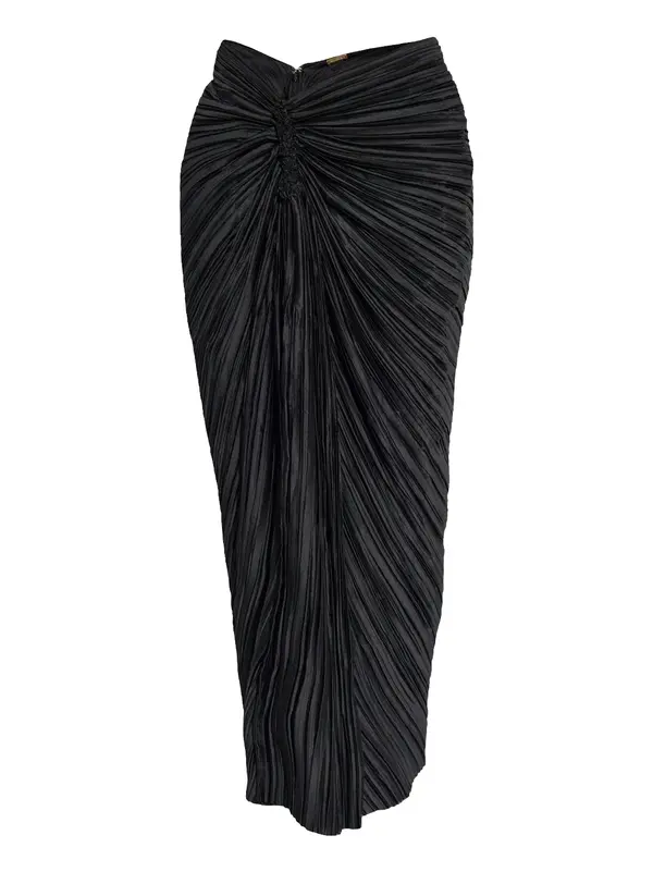 Cult Gaia Sonoma Draped Skirt - Black