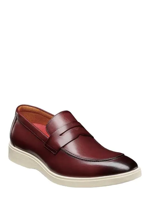 STACY ADAMS Spencer Penny Loafer - Burgundy