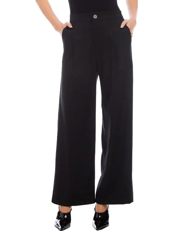 Fifteen Twenty Mina High-waist Wide-leg Pants - Black