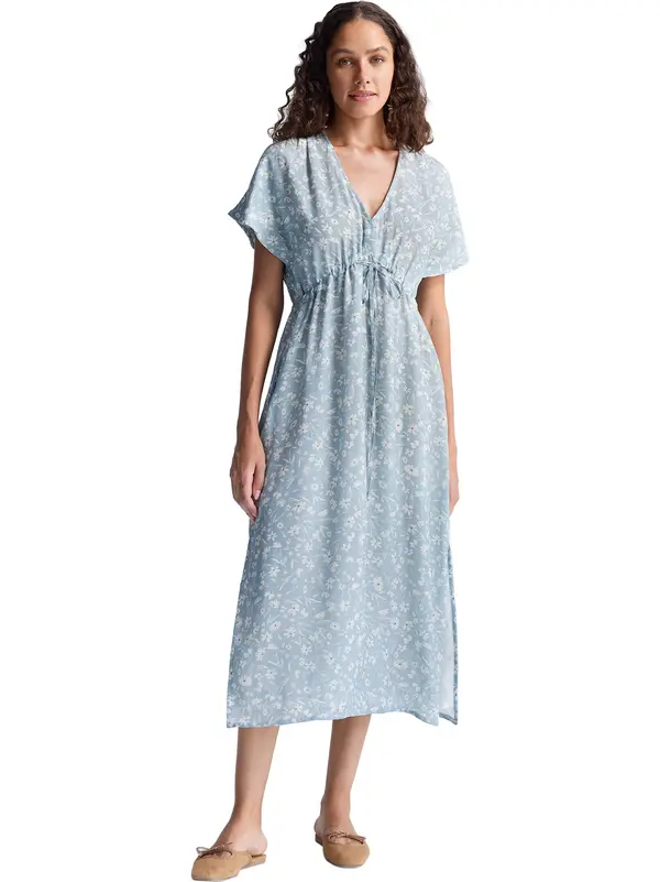 Madewell Reistor® Gathered Maxi Dress - Light Blue