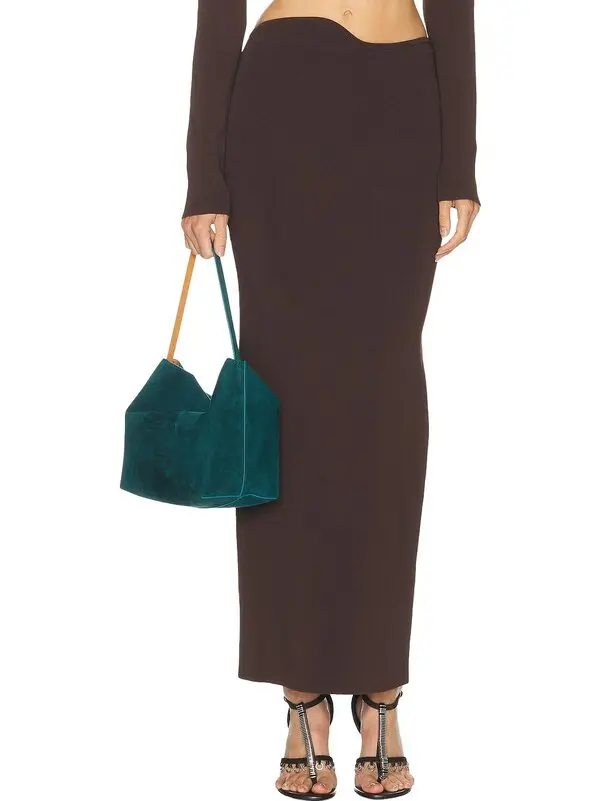 Christopher Esber Maparadita Midi Skirt - Espresso