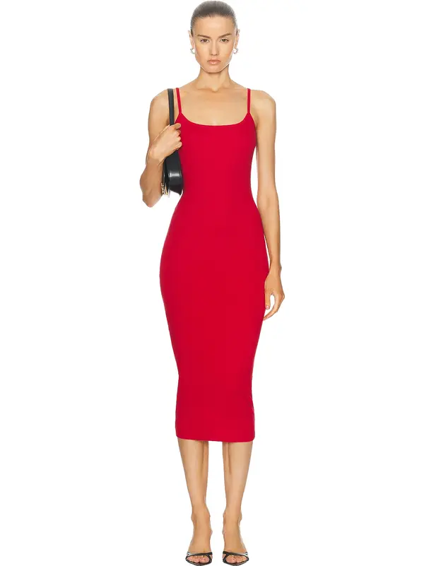 FLORE FLORE Bibi Midi Dress - Red