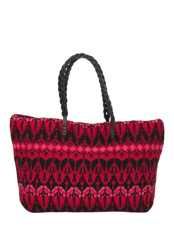 Fendi Wool Tote Bag - Red