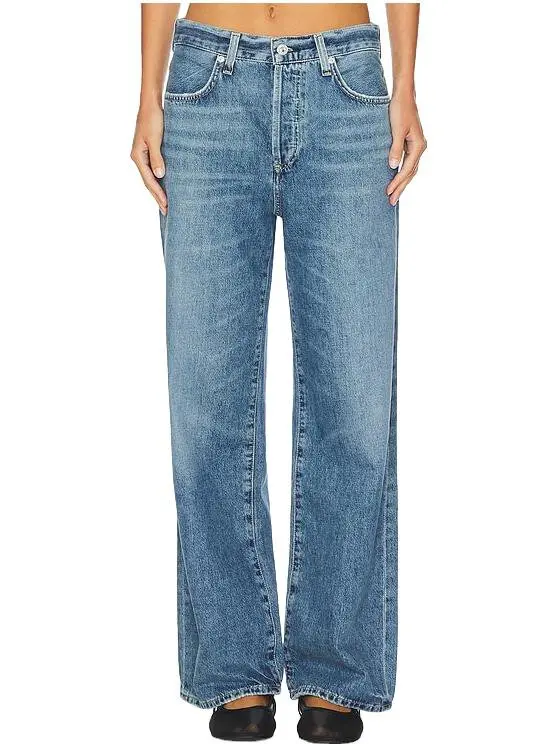 Citizens Of Humanity Annina Petite Wide Leg Jeans - Denim-medium
