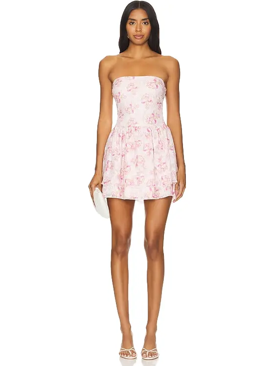 MORE TO COME Whitney Mini Dress - Pink Floral