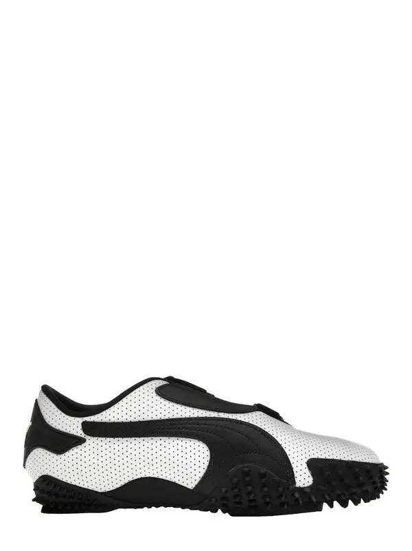 PUMA Mostro Perforated Leather Sneakers - White/black