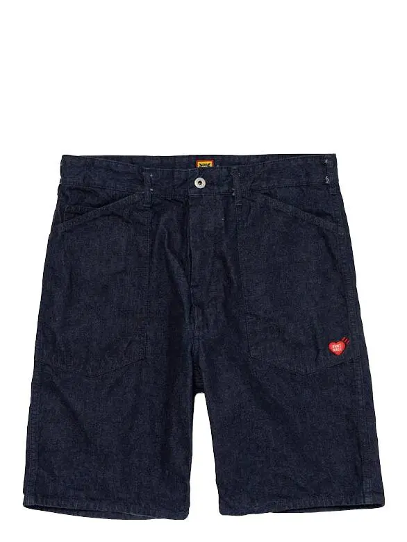 HUMAN MADE X Kaws Denim Shorts - Indigo