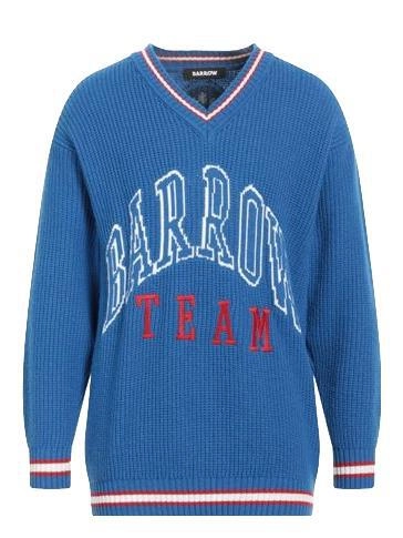 BARROW Jacquard-knit Sweater - Azure