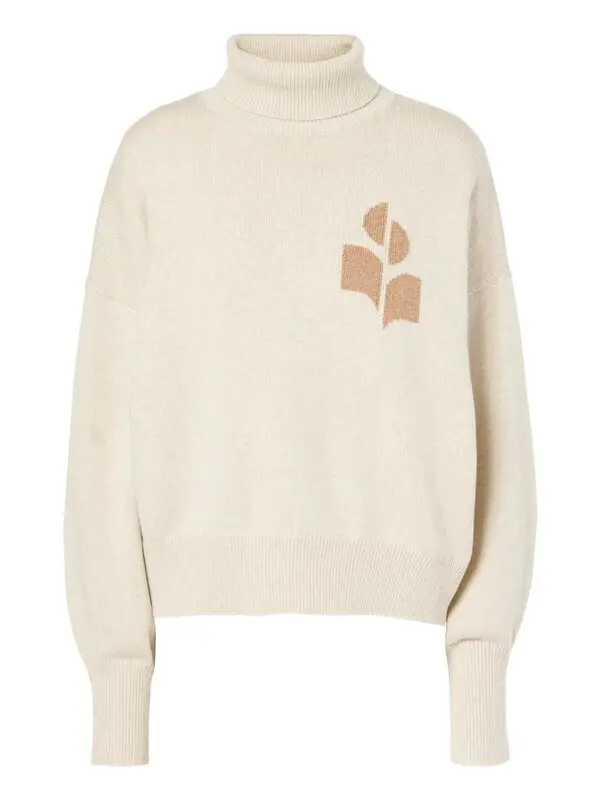 MARANT ETOILE Nash Turtleneck Sweater - Grey