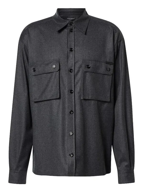 Dolce & Gabbana Virgin Wool Shirt - Grey