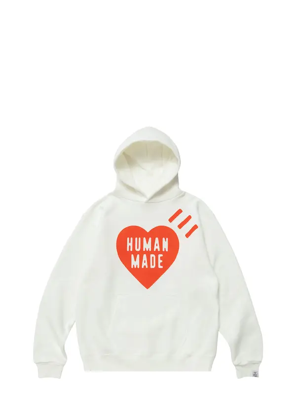 HUMAN MADE Heart Logo Hoodie - White