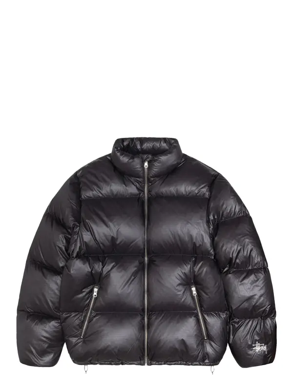 StÜssy Down Puffer Parachute Ripstop - Black