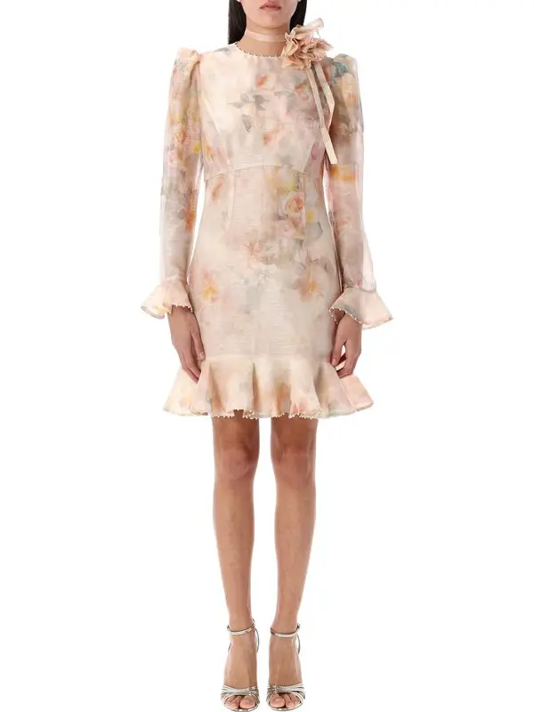 Zimmermann Printed Mini Dress - Light Flower