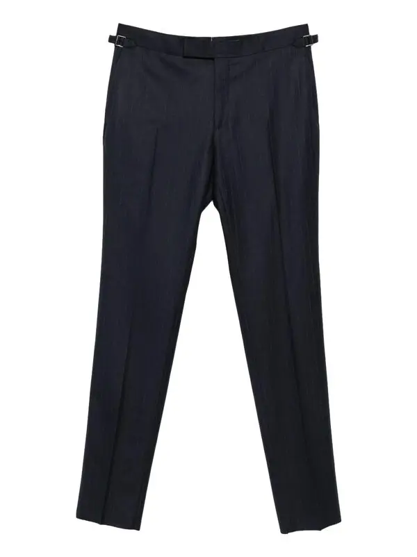 TOM FORD Pinstripe Trousers - Blue