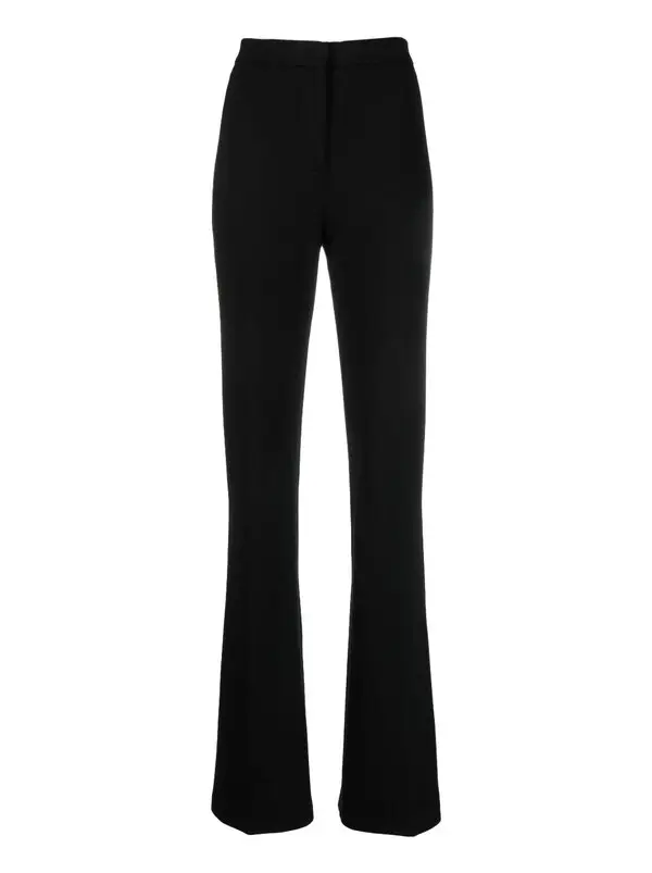Pinko High-waisted Flare Trousers - Black
