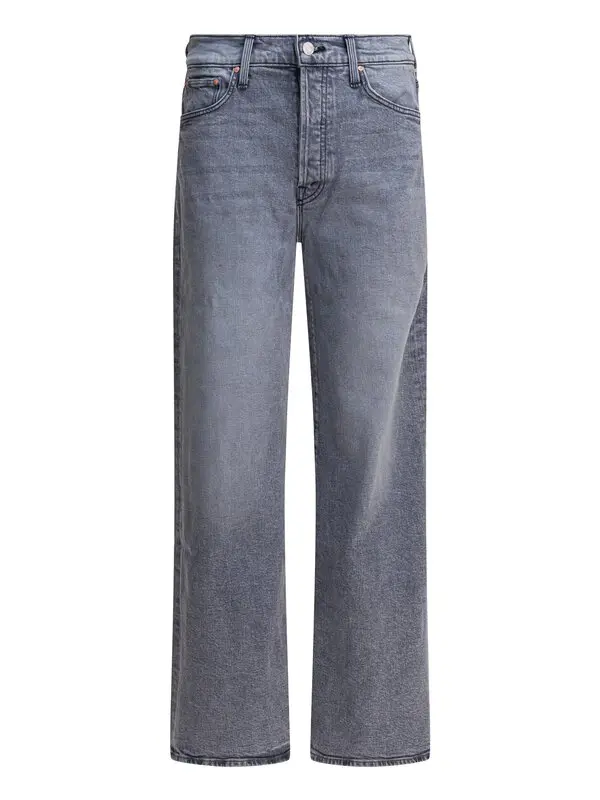 MOTHER Straight Leg Denim Jeans - Grey