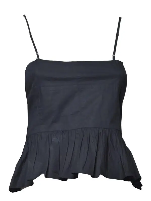 MARANT ETOILE Pleated Animal Print Blouse - Nero