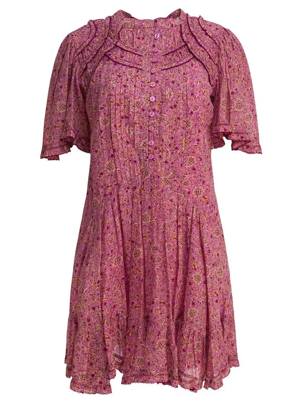 MARANT ETOILE Celyana Flared Dress - Pink
