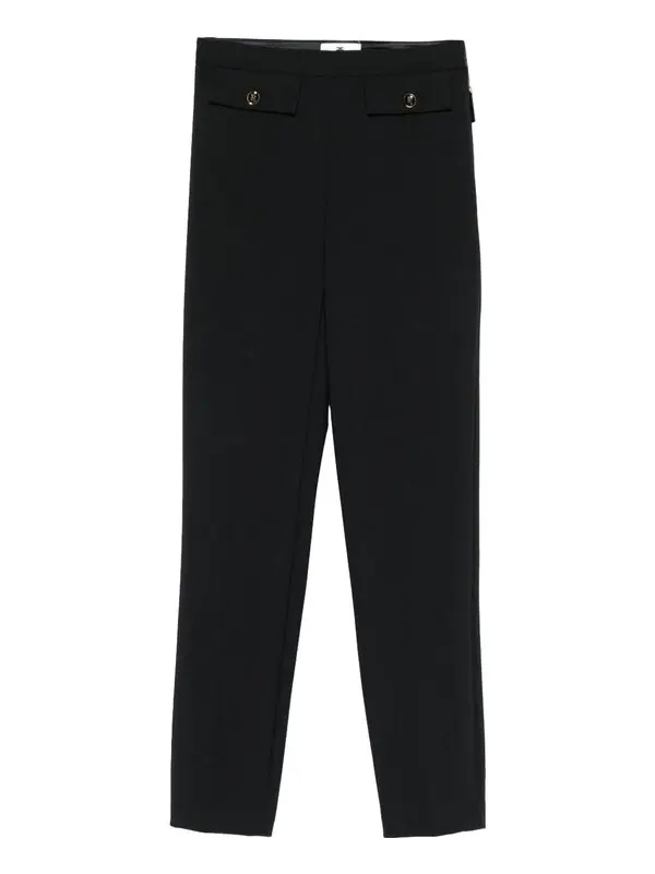 Elisabetta Franchi Belted Trousers - Black