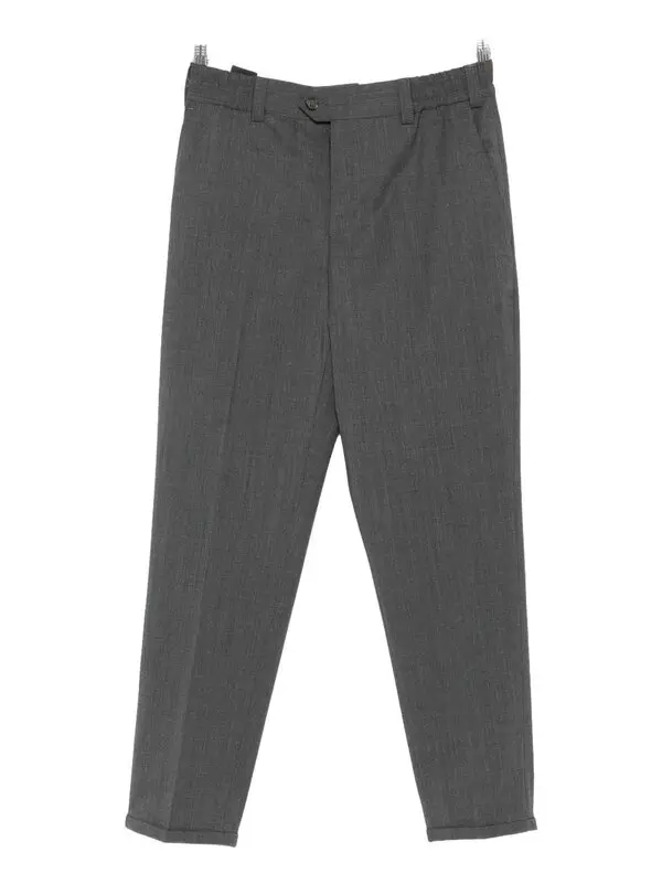 PT TORINO Trousers With Cuffed Hems - Grigio Antracite