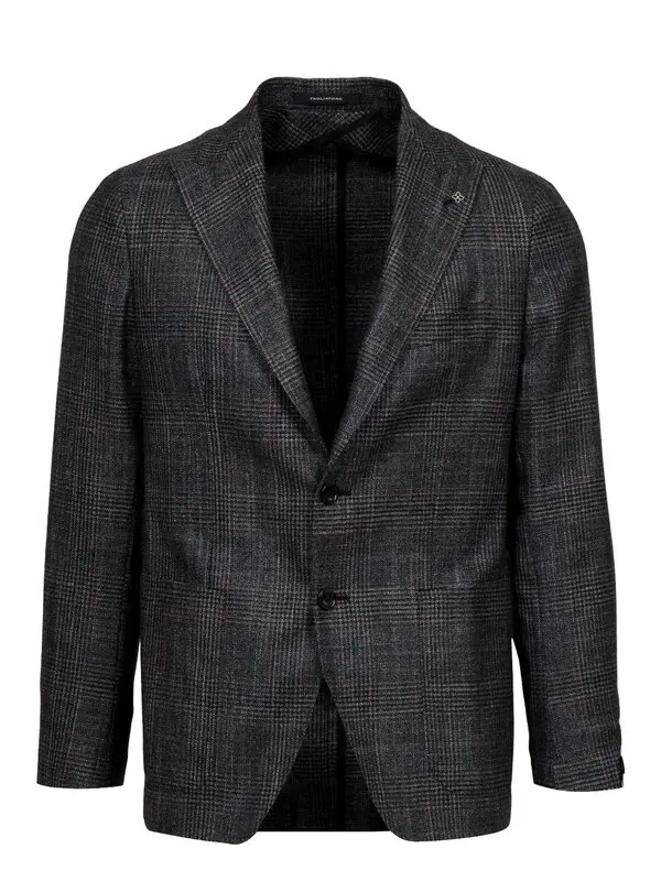 Tagliatore Stretch Wool Blend Single-breasted Jacket - Grigio Antracite