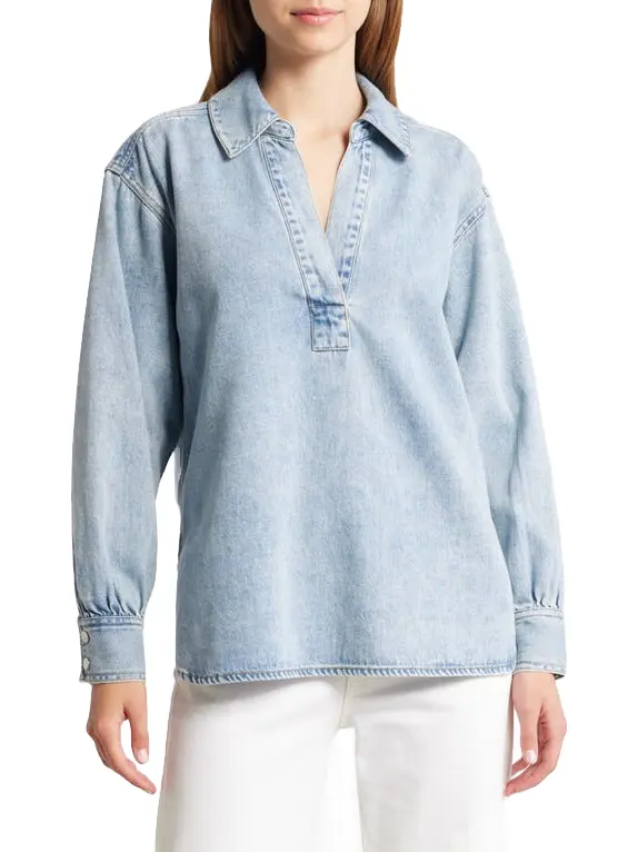 Rails Bennett Denim Popover Shirt - Faded Indigo
