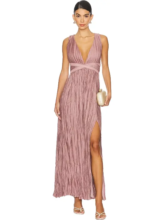 Astr The Label Tesni Dress - Mauve