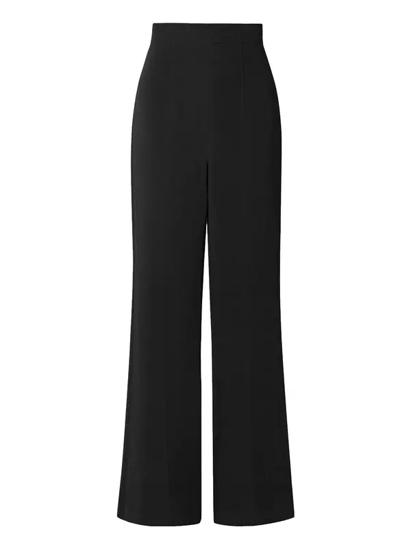 ET OCHS Stretch-cady Flared Pants - Black