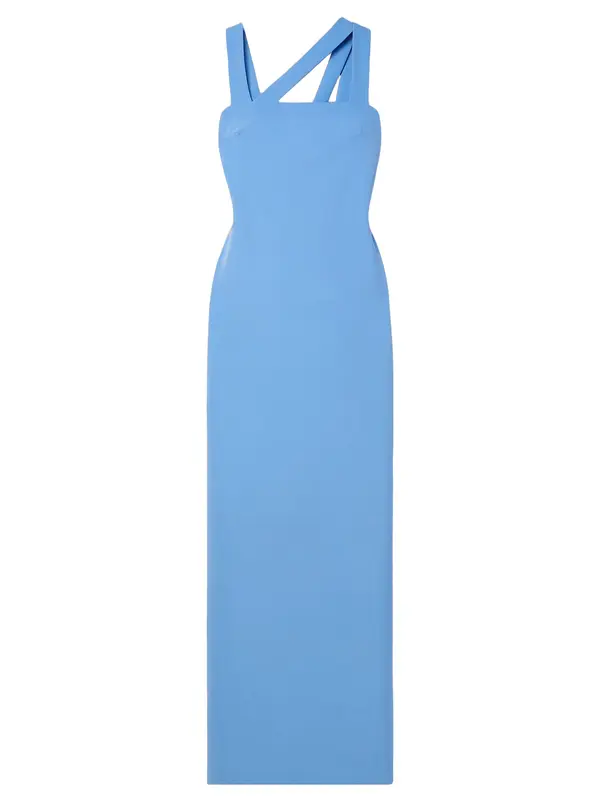 ET OCHS River Stretch-crepe Gown - Light Blue