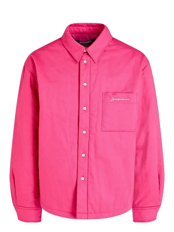Jacquemus Boulanger Canvas Overshirt - Pink