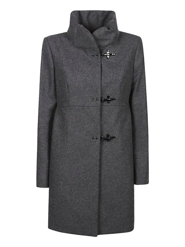FAY Wool-blend Coat - Grey