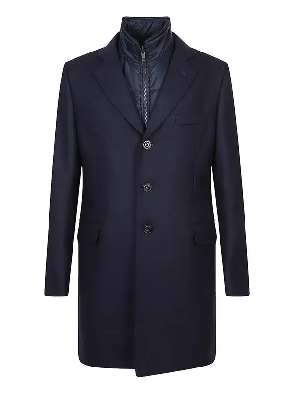FAY Double Coat - Blue