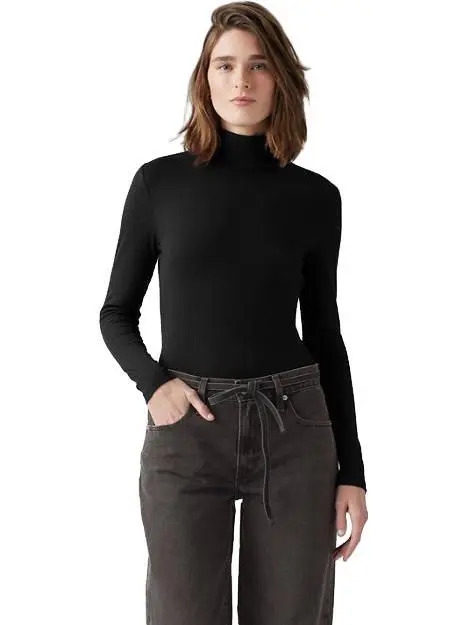 LEVI'S Ribbed Turtleneck - Caviar