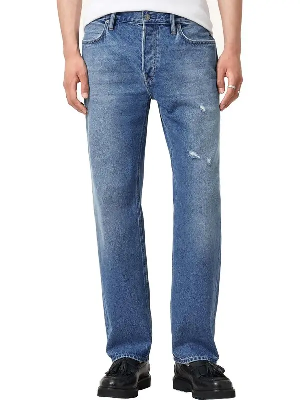 ALLSAINTS Reid Straight Fit Jeans - Washed Indigo