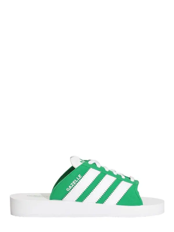 Adidas Gazelle Beach Slides - Green/footwear White