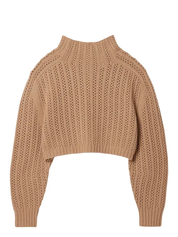 Max Mara Hodeida Pointelle-knit Sweater - Neutrals