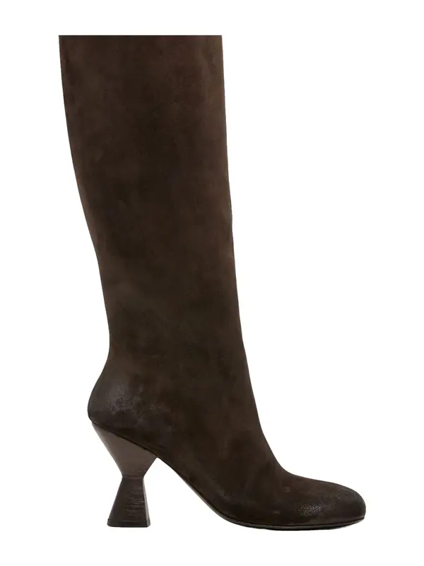 Marsèll Zampetta Knee-high Suede Boots - Brown