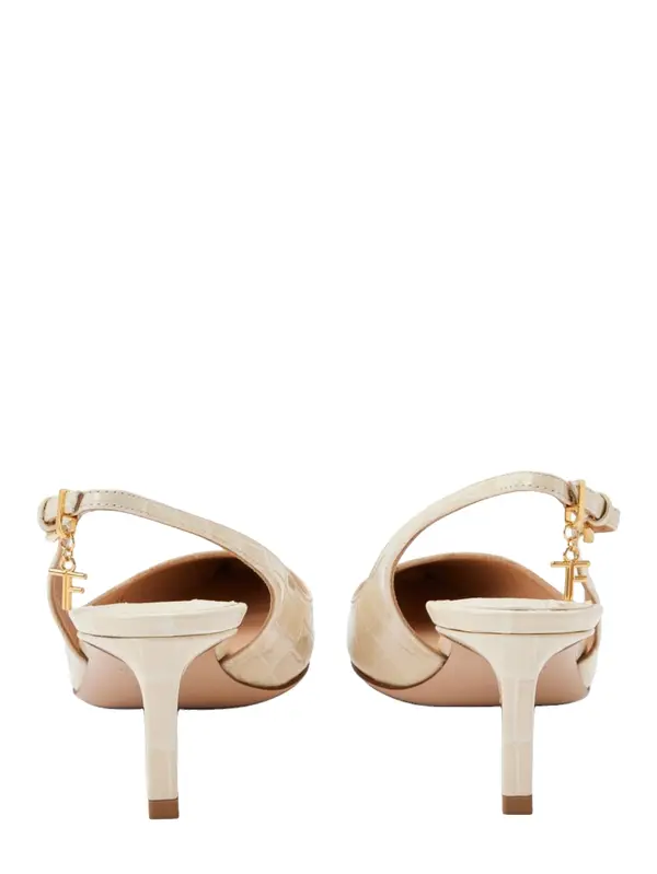 TOM FORD 55mm Angelina Slingback Pumps - Neutrals