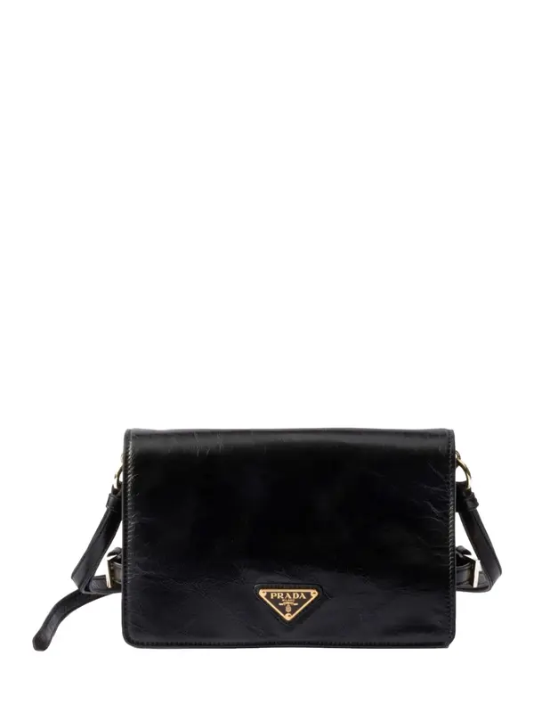 Prada Leather Shoulder Bag - Black