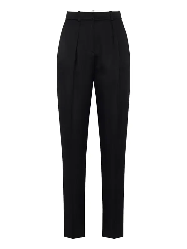 Elisabetta Franchi Tapered Trousers - Black