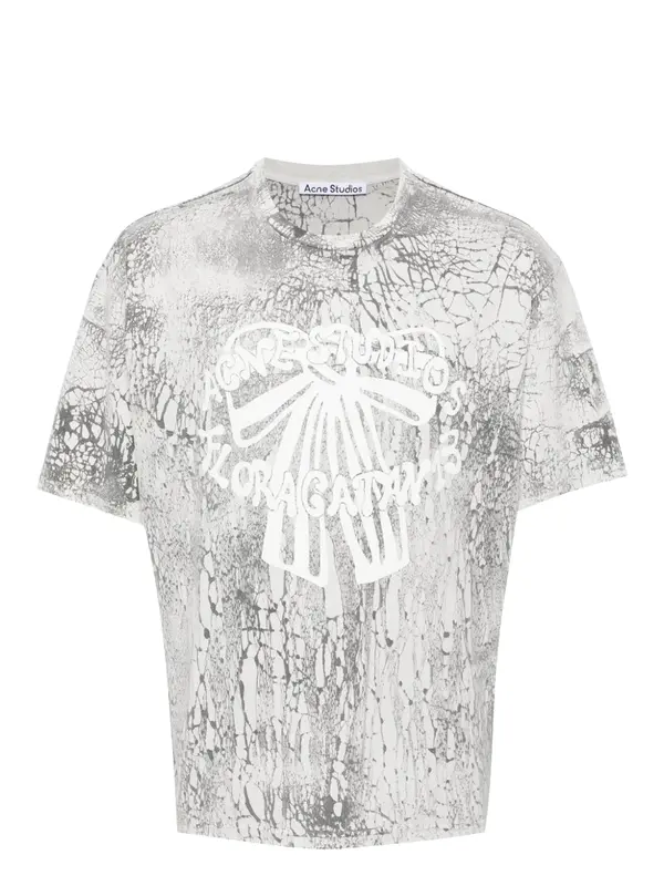 Acne Studios Plaster-print T-shirt - Grey
