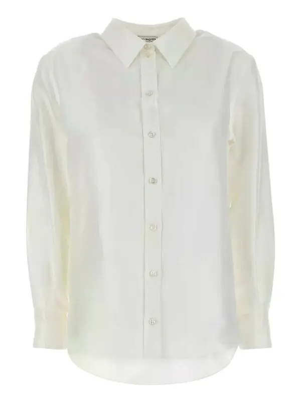 Alexander McQueen Silk Button-down Shirt - Neutrals