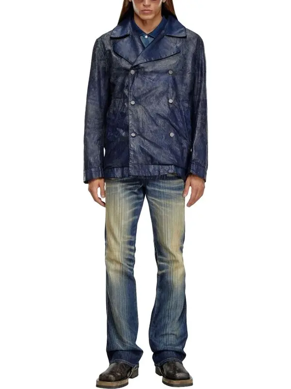 DIESEL® Double-breasted Denim Jacket - Blue